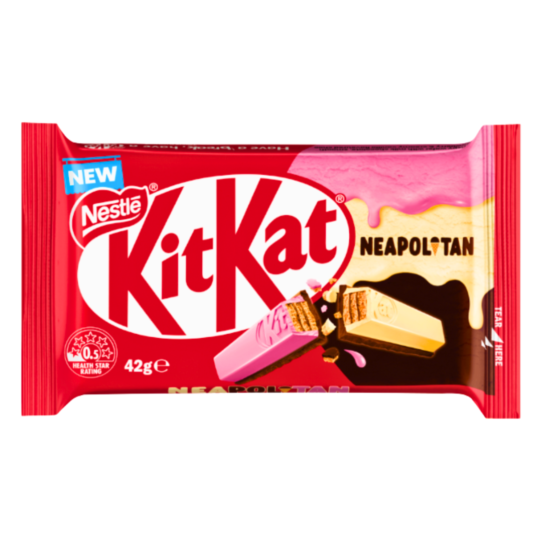 Nestle Kit Kat Neapolitan Chocolate Bar 42g x 48 (AUSTRALIA) – Candy ...